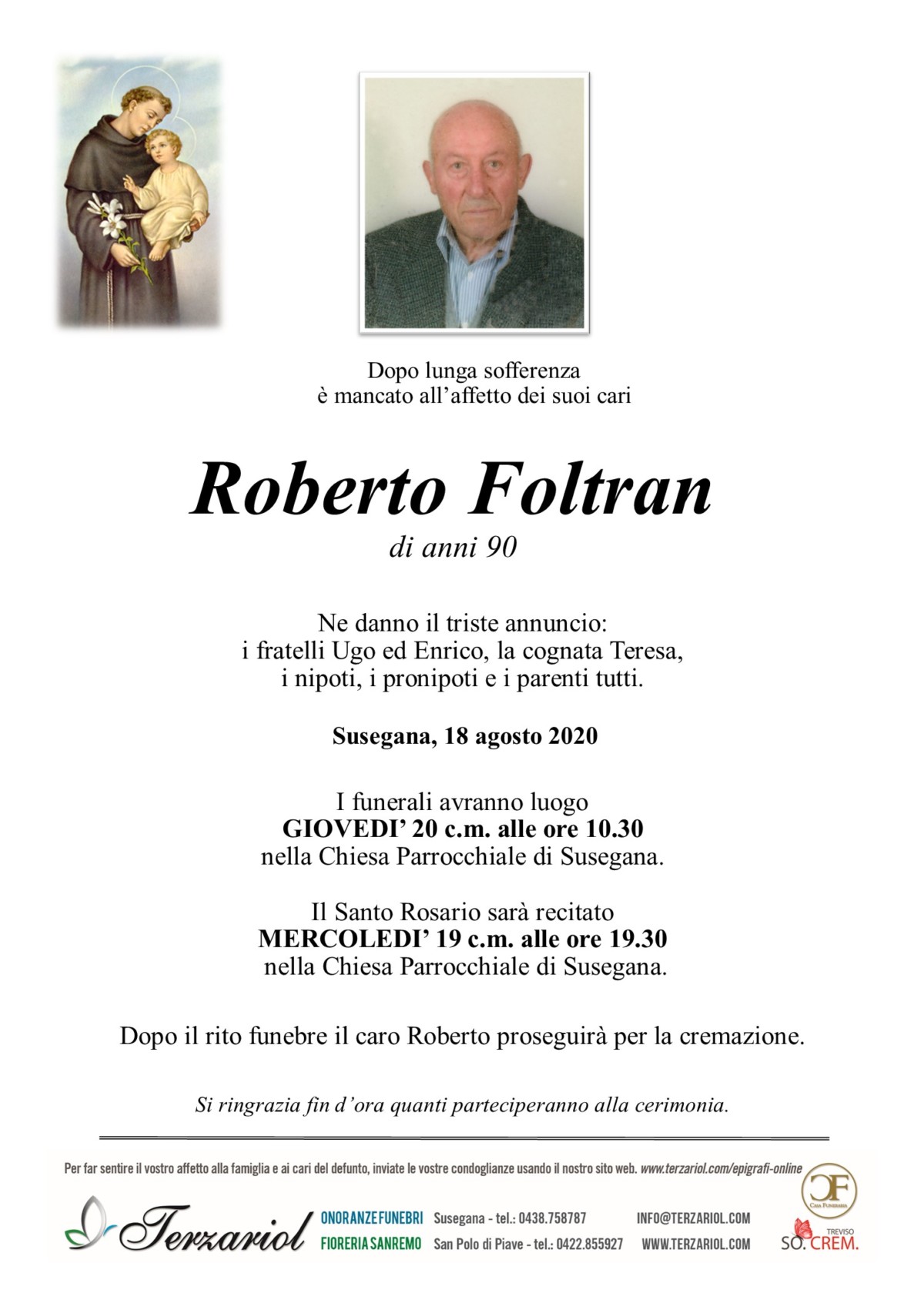 FOLTRAN ROBERTO - terzariol.com