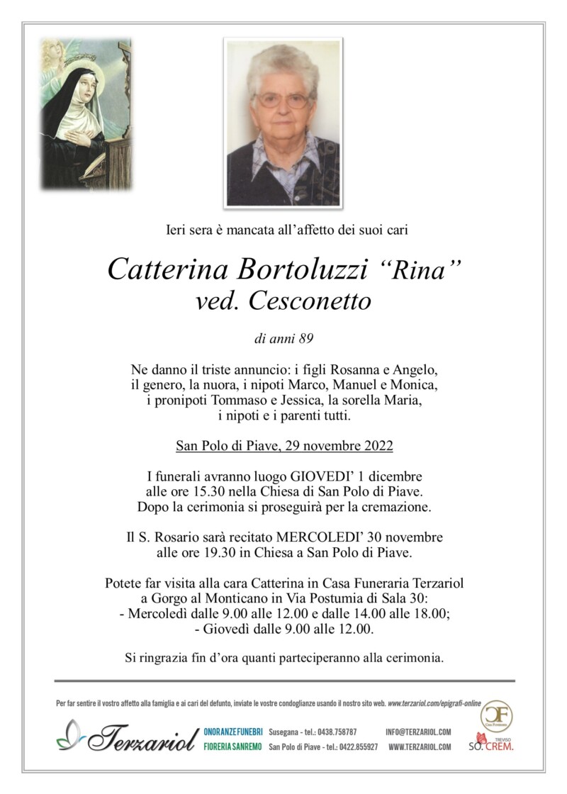 BORTOLUZZI CATTERINA - terzariol.com