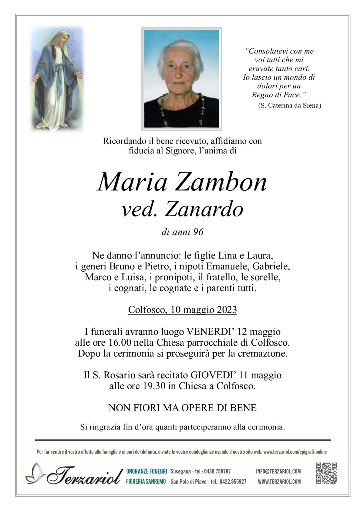 ZAMBON MARIA - terzariol.com